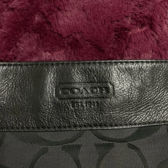 Coach | Bags | Vintage All Black Coach Logo Shoulder Bag | Poshmark